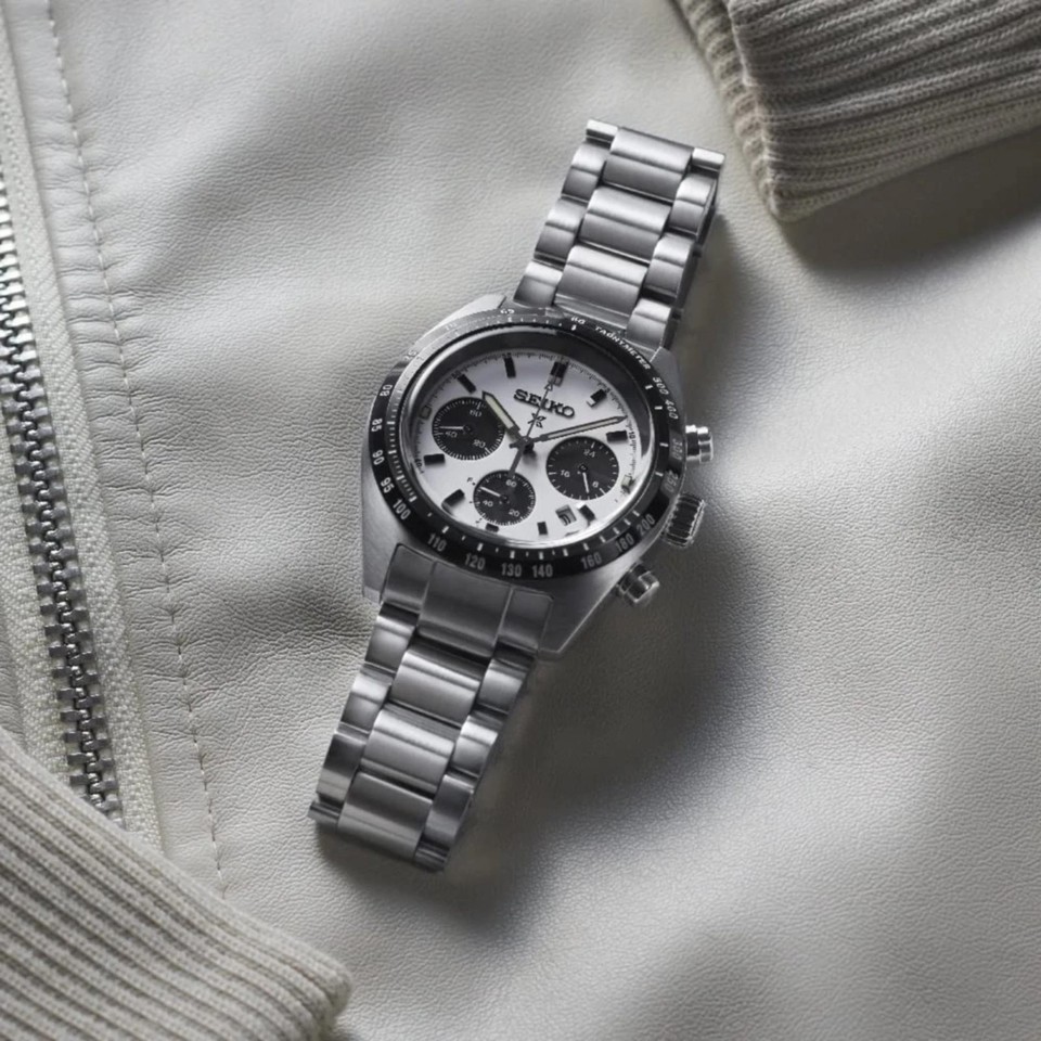 NEW Seikos Watch Stainless Steel Strap with White Black Dial for ...