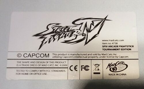 Xbox 360 Street Fighter IV SFIV Arcade Fightstick Tournament Edition ...