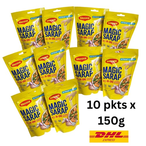 10 PACKS MAGGI Magic Sarap All-in-One Seasoning Granules (150g) New ...