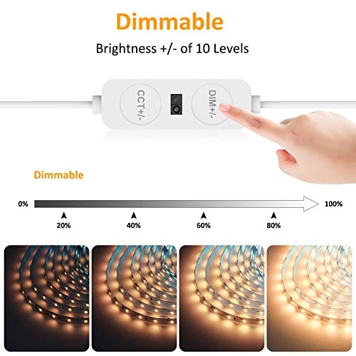 20ft Hand Wave Activated Tunable White Led Strip Light 672 Leds ...