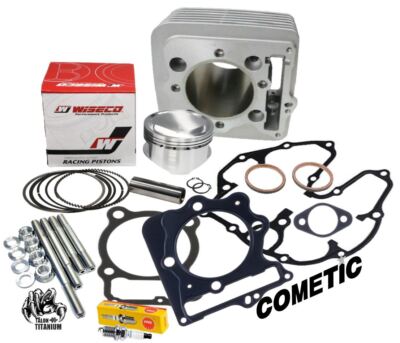 400EX 400X 87mm Big Bore Kit +2 Cylinder Piston 416cc Top End Rebuild ...