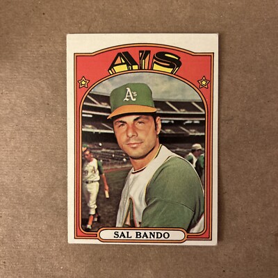 1972 Topps Baseball Sal Bando Oakland Athletics Card #650 | eBay