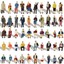 100pcs HO Scale Seated Standing People 1:87 Figures Passenger 50 ...