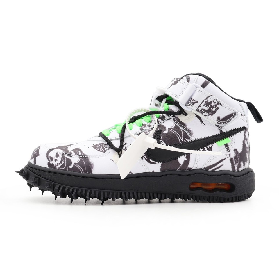 DR0500-102 Off-White Nike Air Force 1 Mid Grim Reaper Electro Green ...