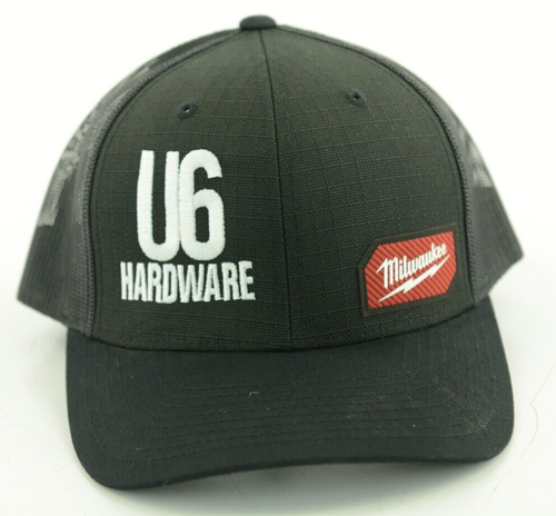 Milwaukee - U6 Hardware - Black Trucker Snap Back Hat Cap NWT | eBay