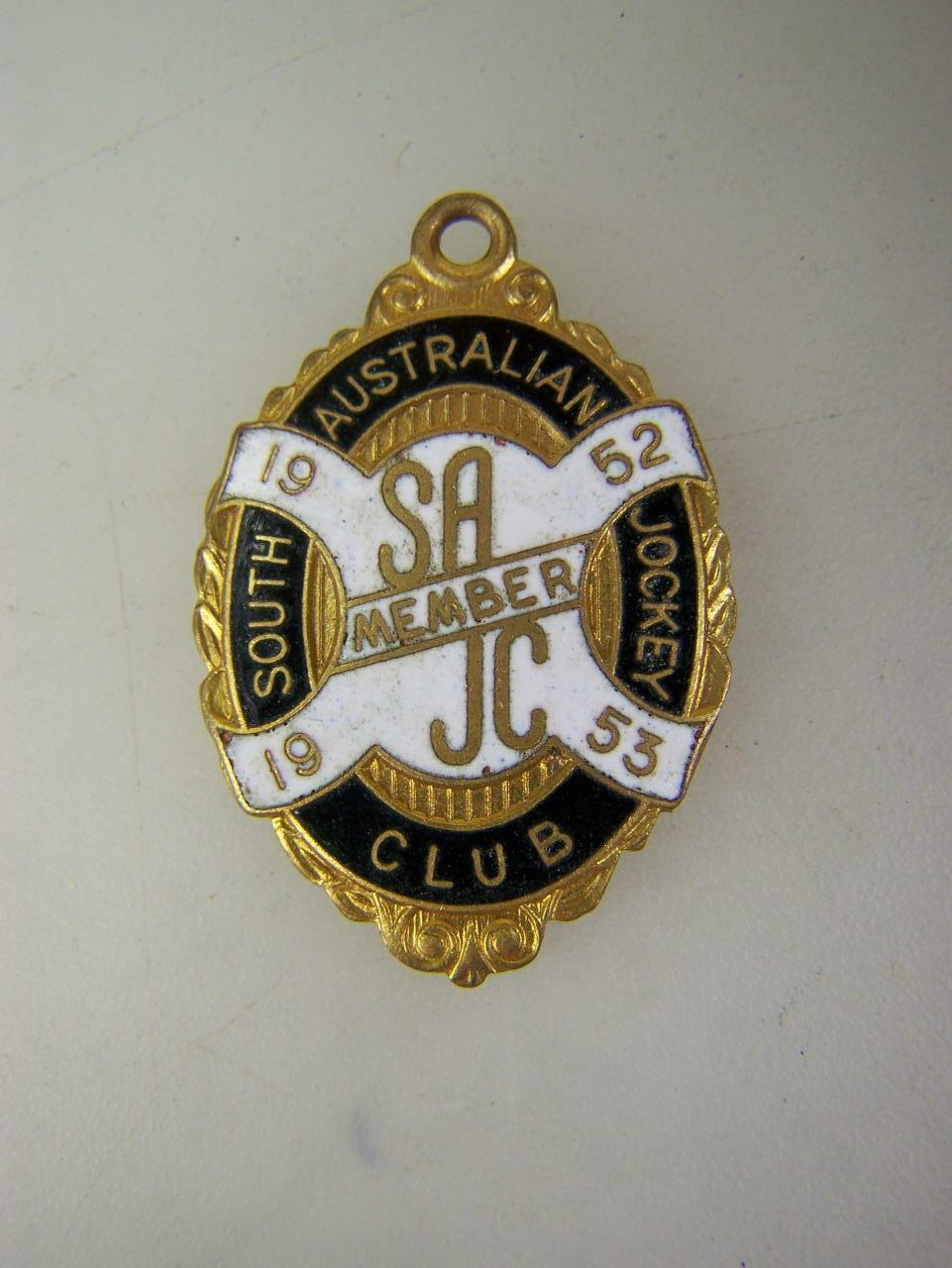 1953 SAJC South Australian Jockey Club membership medallion 2578 | eBay UK