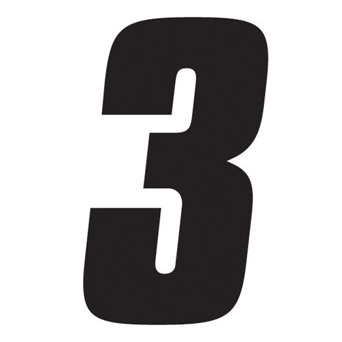 Factory Effex Fx 2015 Numbers Factory 6" Black 3 08-90043 | eBay