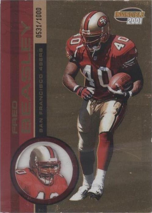 2001 Pacific Invincible - Fred Beasley #215 /1000 for sale online | eBay