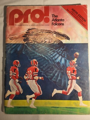1980 September 28 PRO! Magazine of the NFL 49ers vs Falcons (CP53) | eBay