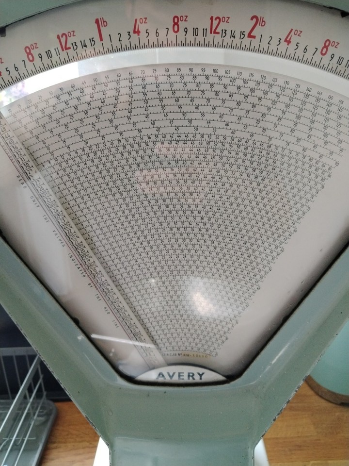 Vintage Retro Avery Sweets Grocers Shop Weighing Scales Enamel Working ...