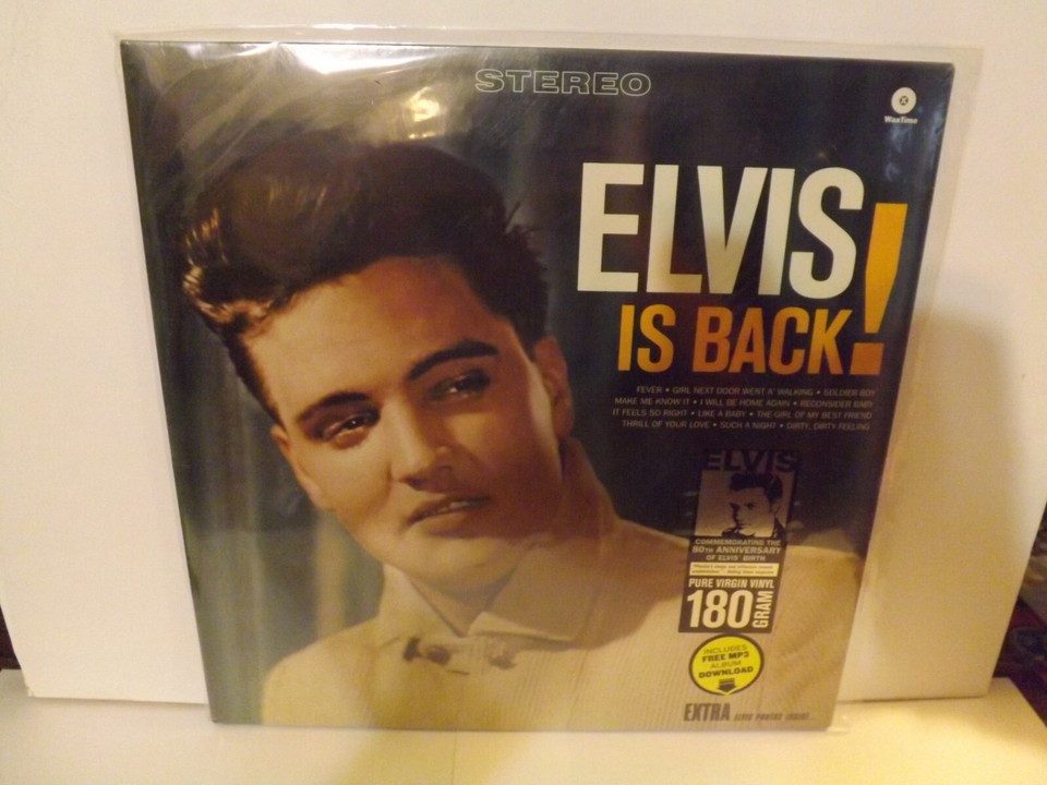 Elvis Presley:12"LP Elvis Is Back 180G RE Gatefold SEALED Waxtime 80th ...