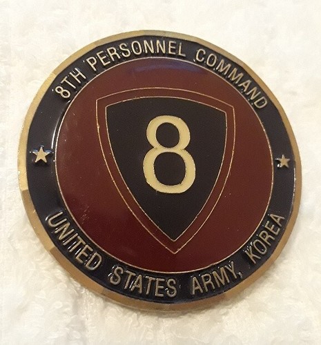 AUTHENTIC 8th PERSONNEL COMMAND US ARMY KOREA EUSA 8A OLD RARE ...
