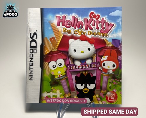Hello Kitty Big City Dreams (Nintendo DS 3DS DSi) Authentic Manual ...