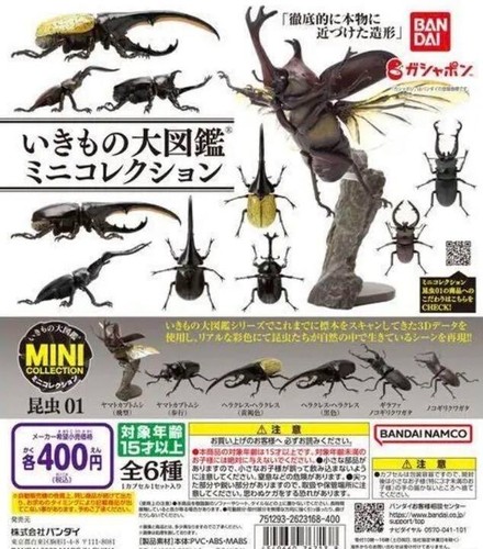 Bandai Gashapon Creatures Encyclopedia Insect 01 Beetle Capsule Toy | eBay