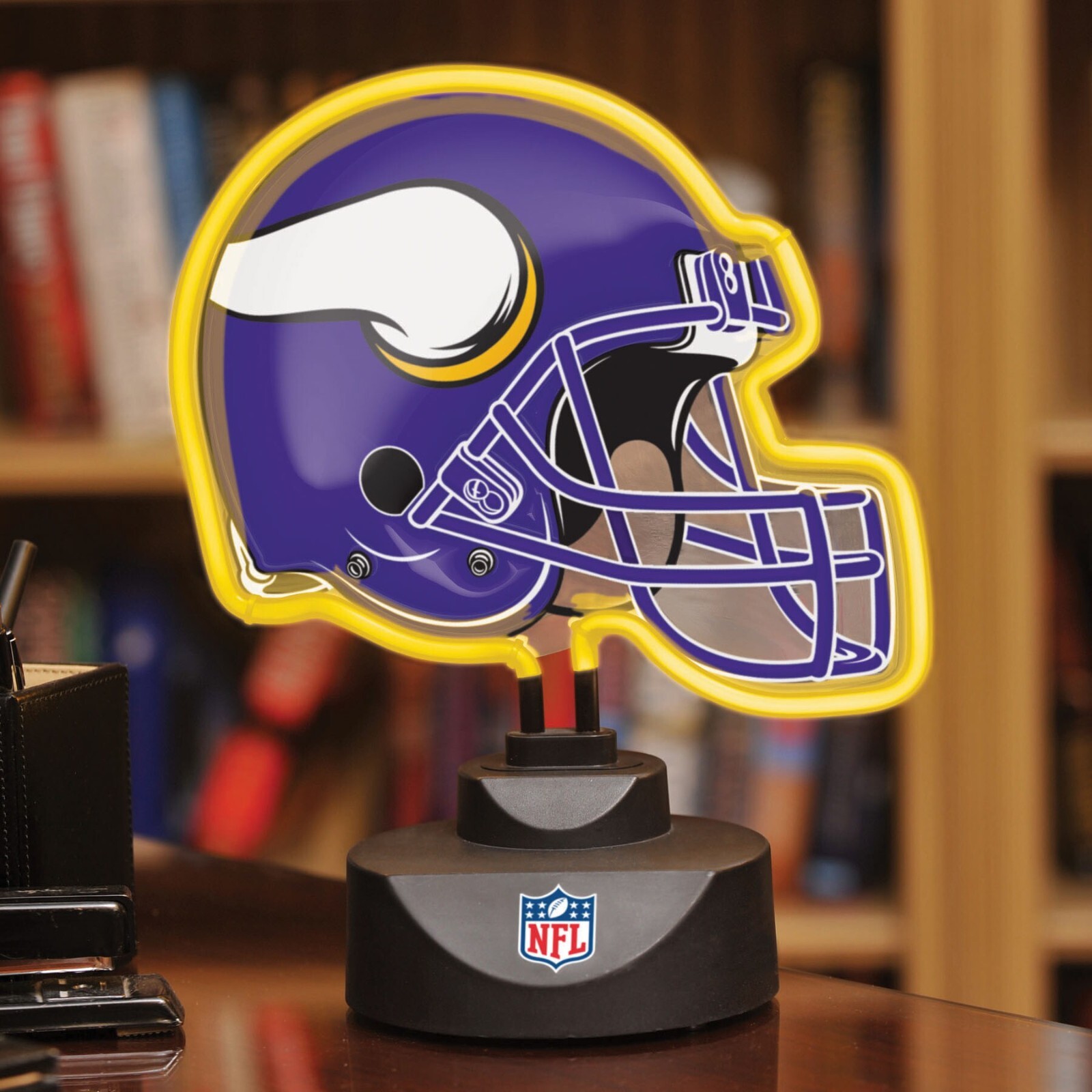 NFL Neon Man Cave Lighted Lamp Sign Redskins Chargers Packers Vikings ...