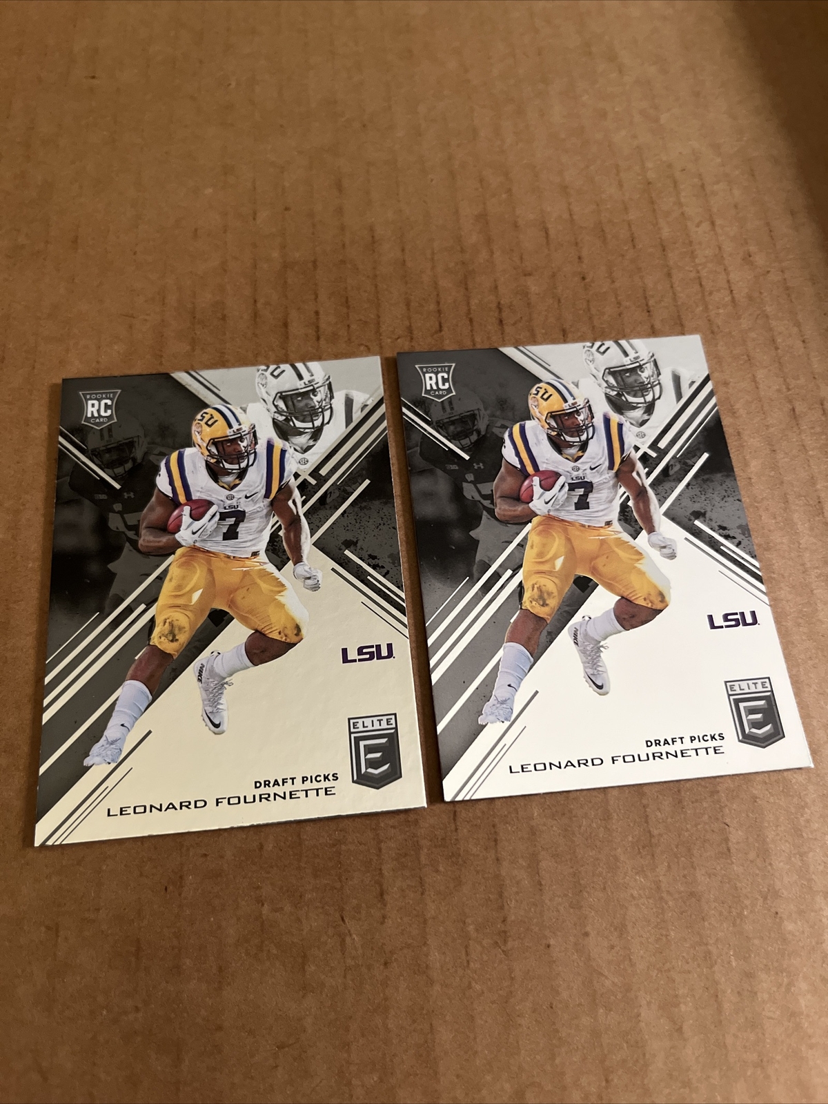 (2) 2017 Elite LEONARD FOURNETTE RC #105 LSU Football Cards (c2) | eBay