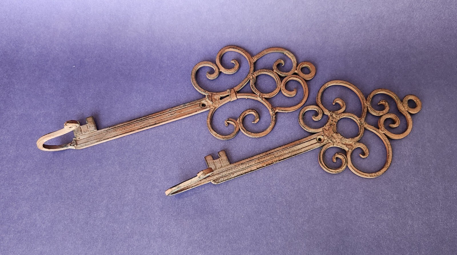 Set Of (2) Large Metal Key Hooks | eBay