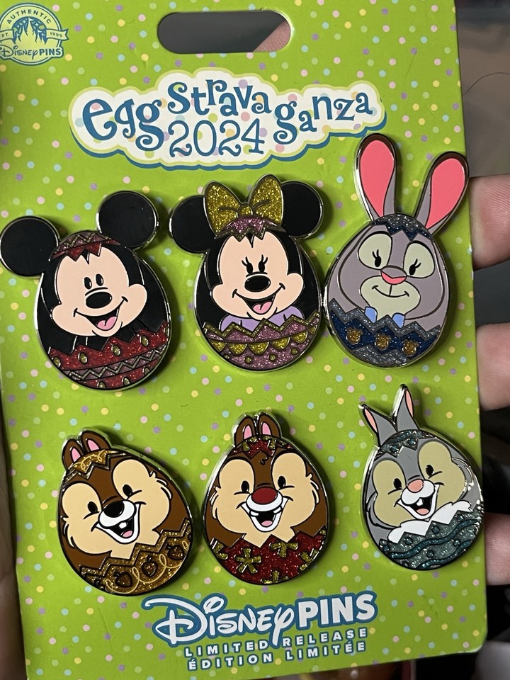 2024 Disney Easter Eggstravaganza Pin Set Mickey Minnie Judy Thumper ...