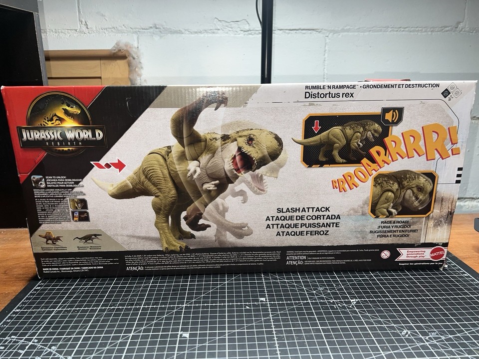 Jurassic World Rebirth Distortus Rex Rumble'n Rampage 22” BRAND NEW | eBay