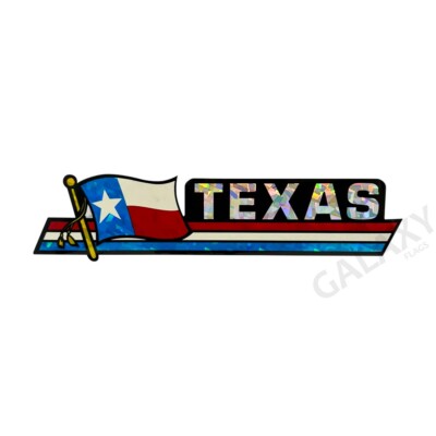 Texas Bumper Sticker / Texas Flag Sticker / "3 x 11 3/4" Texas Bumper ...