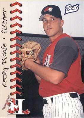 Rocky Biddle 1997 Best Hickory Crawdads Beige #5 RC *AutographDen* FREE ...