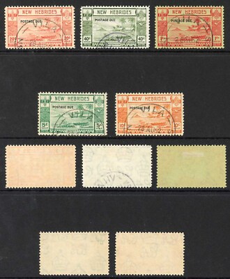 New Hebrides SGD6/D10 1938 Post Due Set Superb used Cat 325 pounds ...
