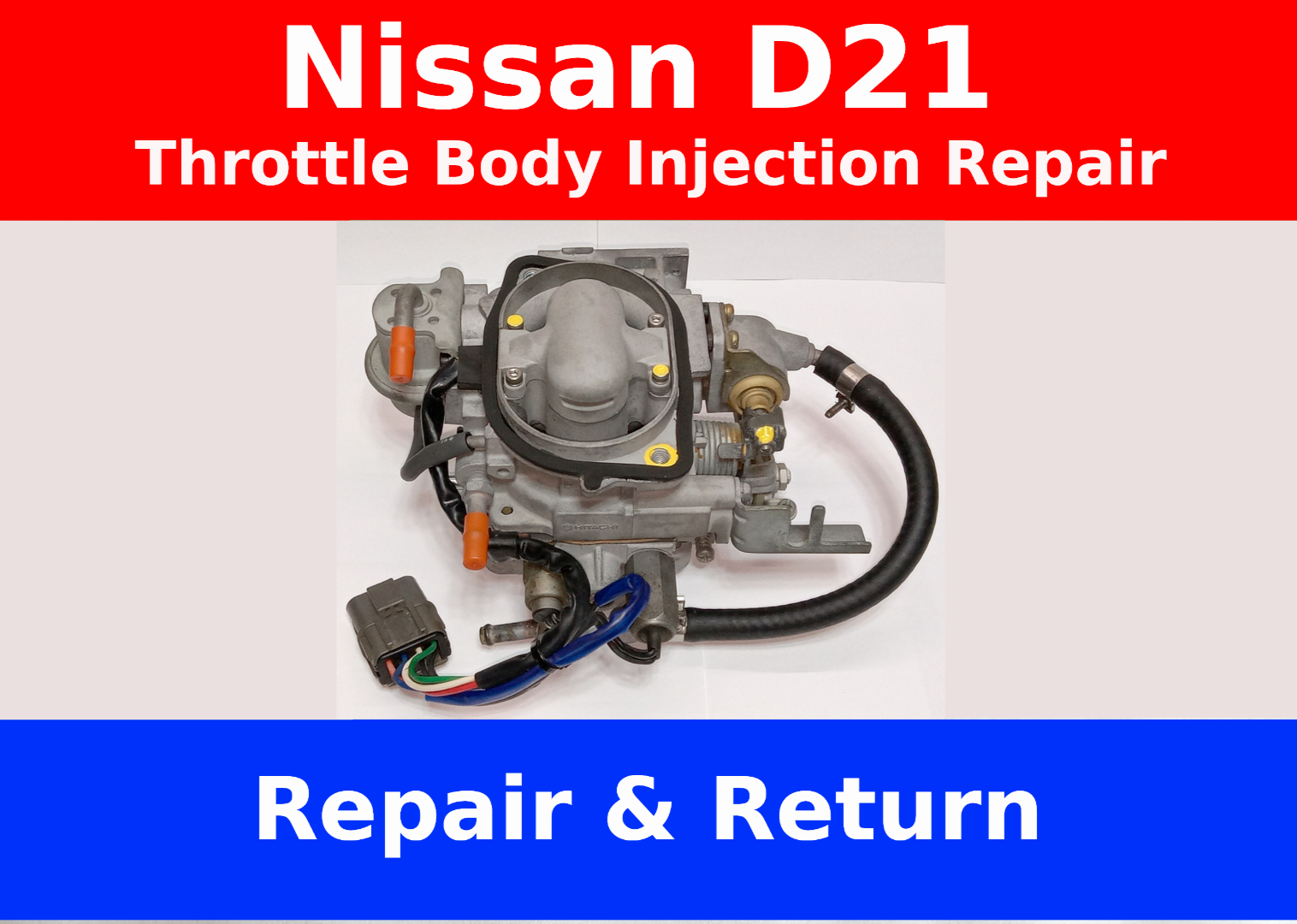 86-89 Nissan D21 Hardbody Pathfinder Rebuild Service Throttle Body TBI ...