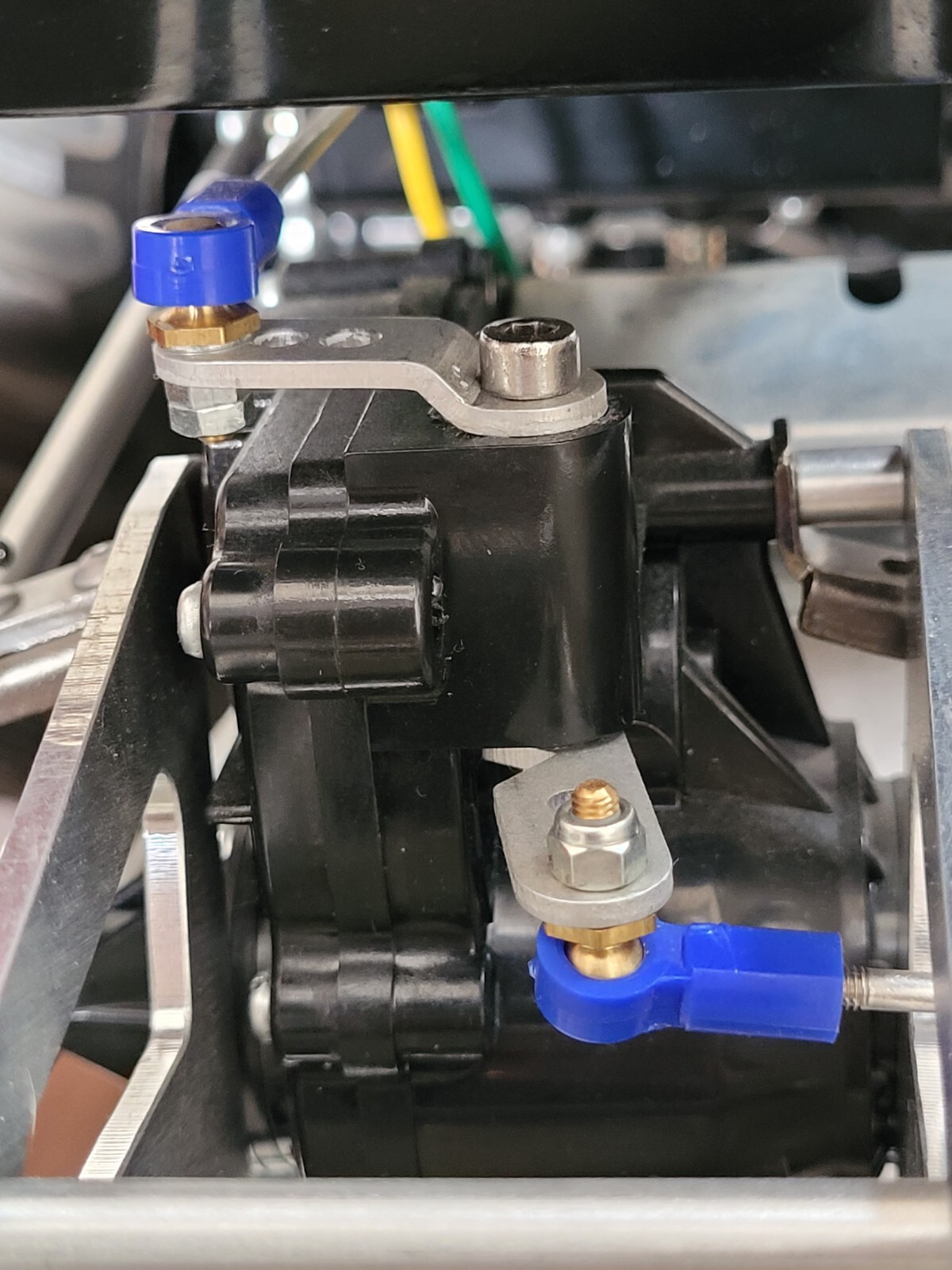 Pair Aluminum Steering Linkage Arm Kit Tamiya RC 1/10 Super Clodbuster ...