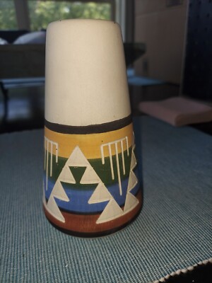 Vintage Hand Made By Red Elk Sioux Pottery Matte Design Vase 7" | eBay