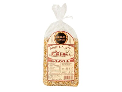 Medium Yellow Popcorn (2) 2 Pound Retail Packages Popcorn Kernels Free ...