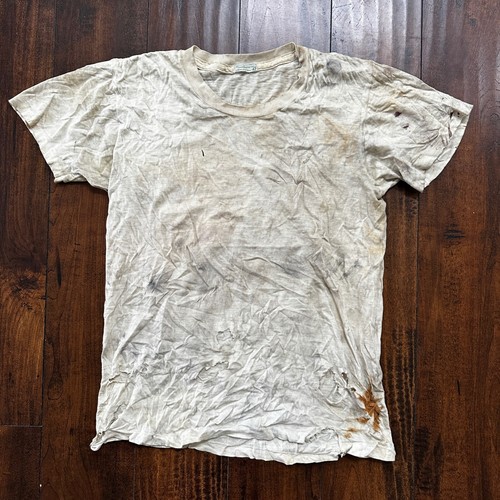 Thrashed Munsingwear Vintage T Shirt 60s 70s Grunge Garbage White ...