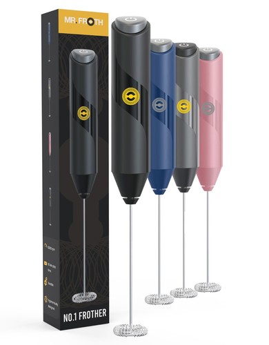 MR FROTH - Handheld Milk Frother Electric Coffee Whisk for Latte Matcha ...