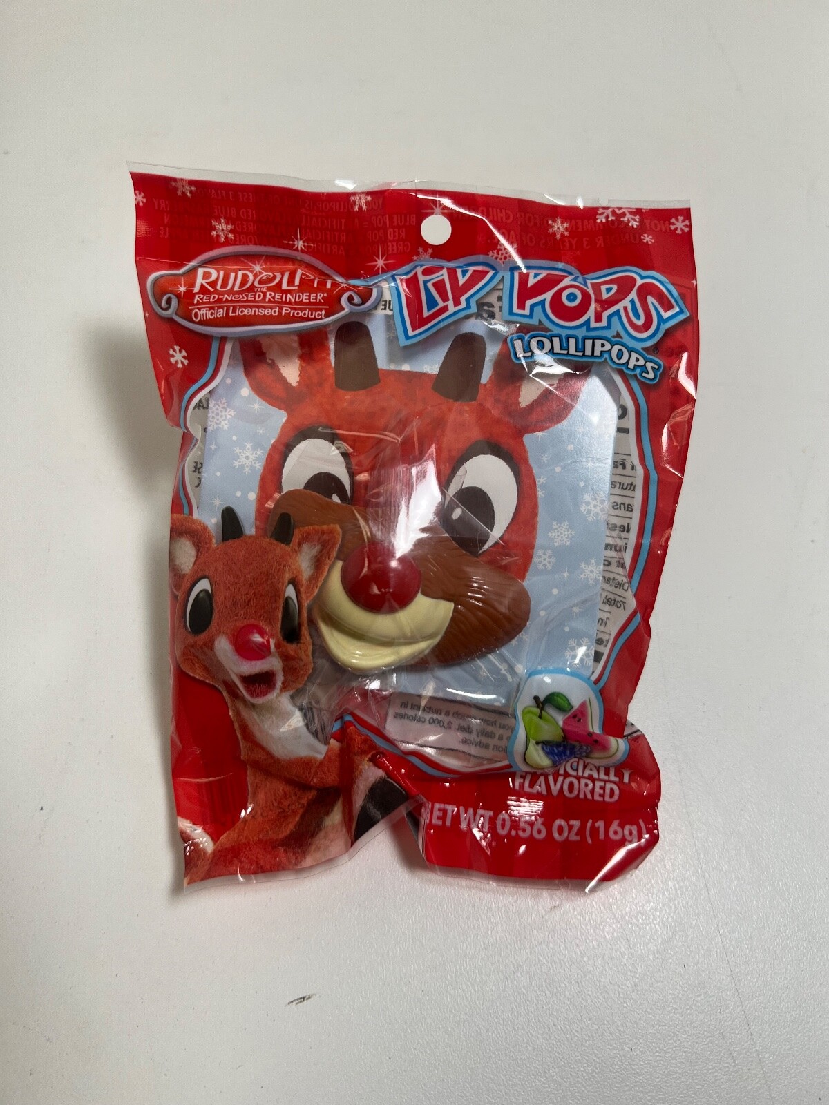 Lot of 3 Candy Lip Pops Lollipop RUDOLPH Red Nosed Reindeer | eBay