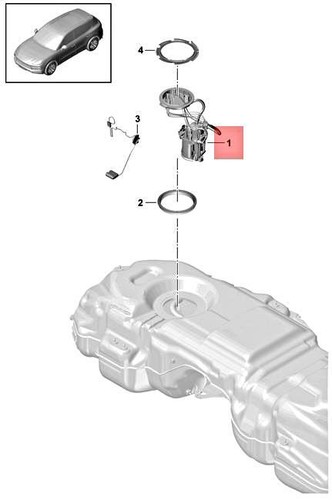 Genuine PORSCHE Cayenne 9YA Fuel Pump PAB919087 | eBay
