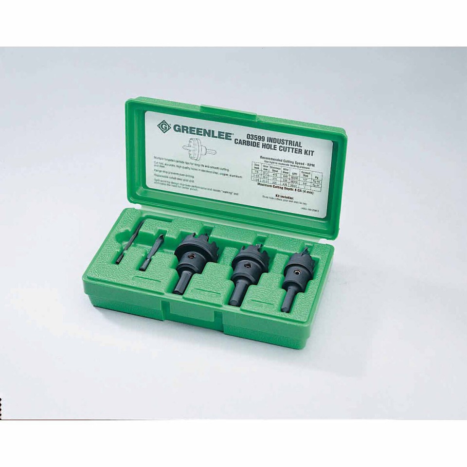 Greenlee 635 Carbide-Tipped Hole Cutter Kit635 783310035992 | eBay