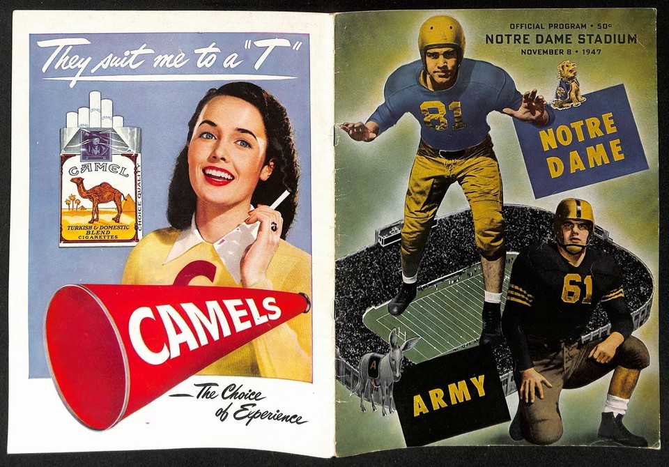 1947 Army vs Notre Dame Vintage College Football Game Program 194592 | eBay