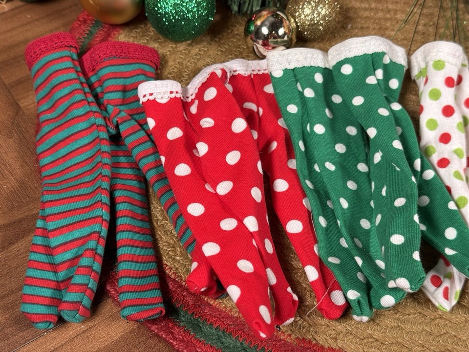NEW - Lot of 14 Doll Christmas Tights – 10” Dolls, Tonner Patsy & Ann ...