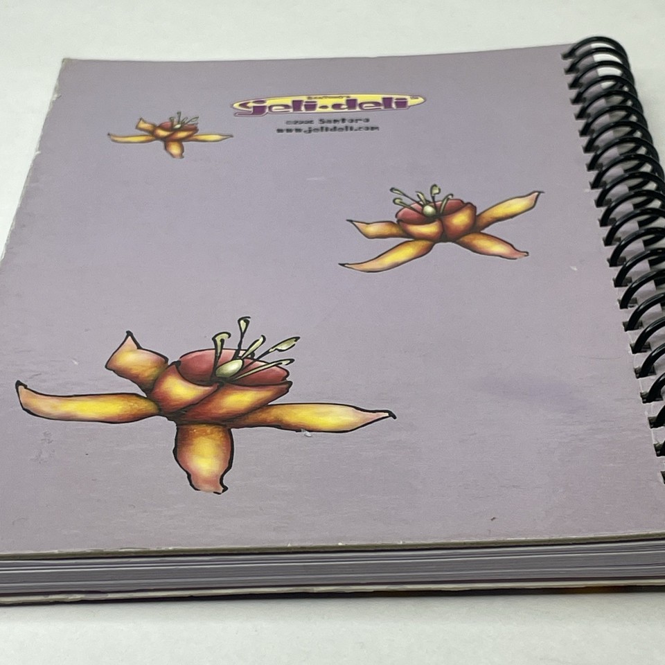 Vintage 2006 Santoro Jeli-Deli Tiger Lilly Spiral Doodle Notebook ...