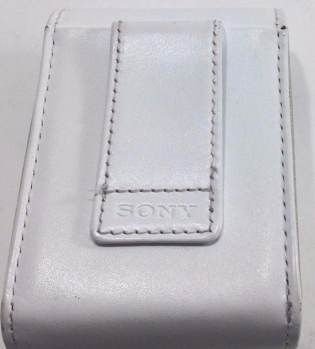 Sony - LCS-THM/RI - Genuine Leather Soft Carrying Case for Sony T300 ...