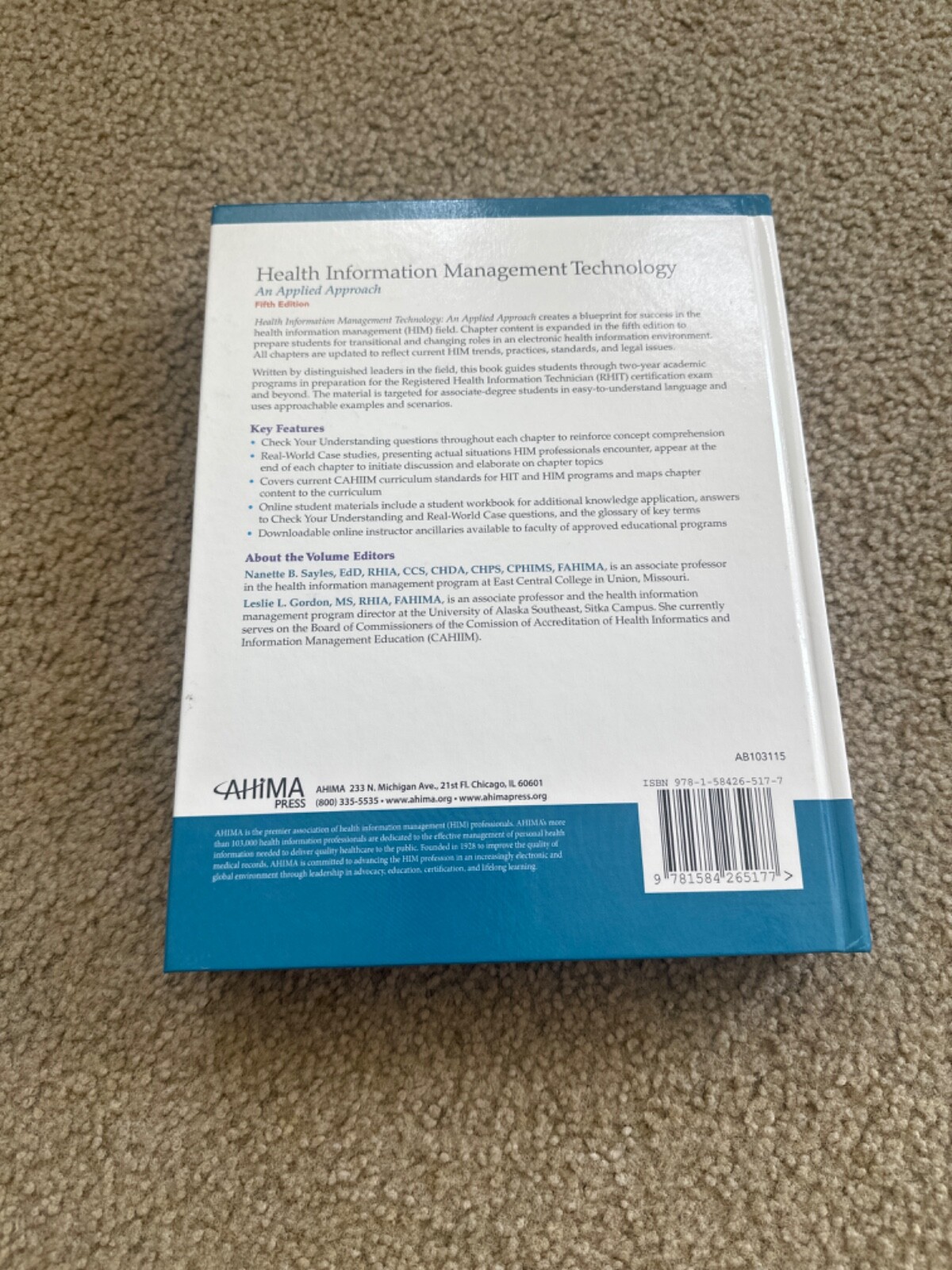 Health Information Management Technology: an Applied Approach by ...