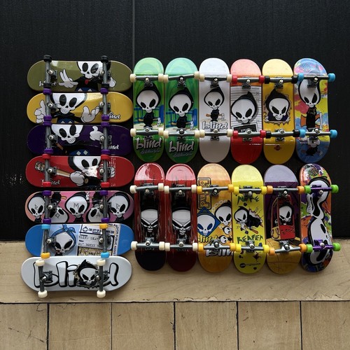 Lot 19 Tech Deck Fingerboard Skateboards Blind Skeleton | eBay