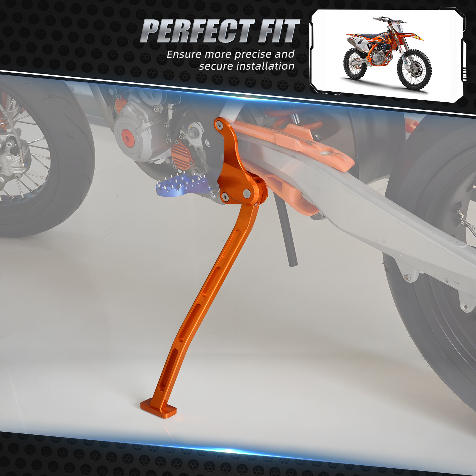 For KTM SXF 250 350 450 CNC Kickstand Kick Side Stand 2011 2012 2013 ...