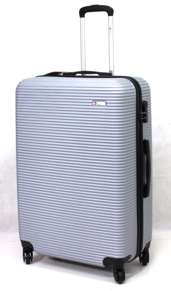 XL Large Suitcase 4 Wheel MEDIUM Lightweight ABS Hard Shell Luggage ...