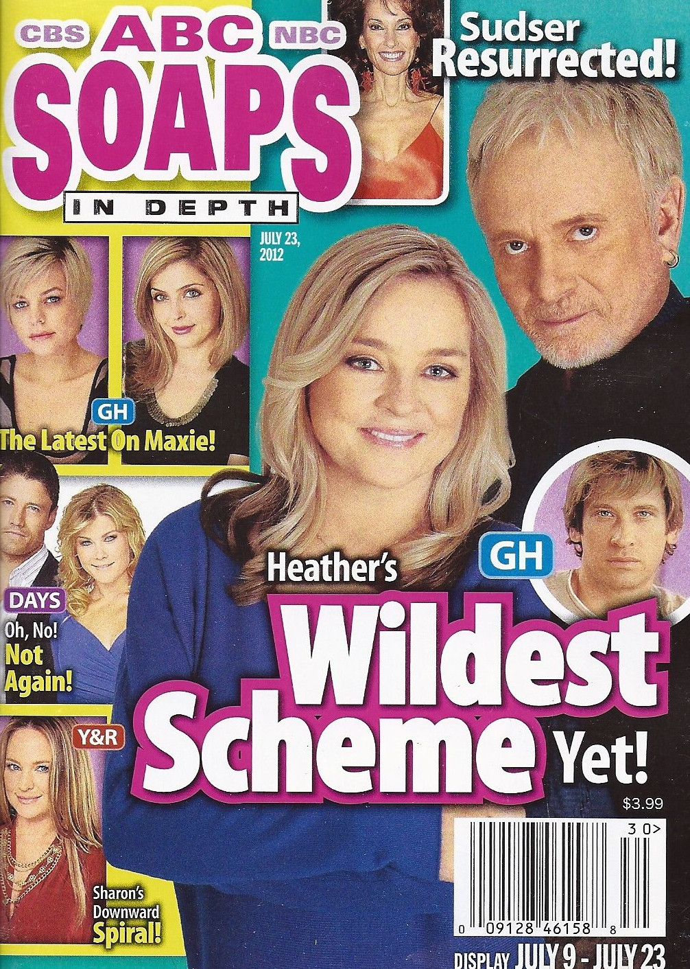 ABC Soaps In Depth Magazine July 23 2012 Robin Mattson Anthony Geary | eBay