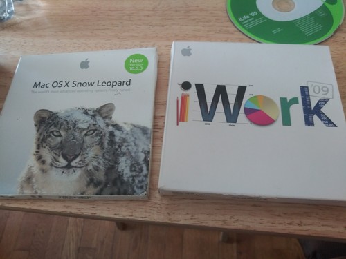 (3) Apple Software Lot Snow Leopard (10.6.3) iwork '09 and ilife '05 ...