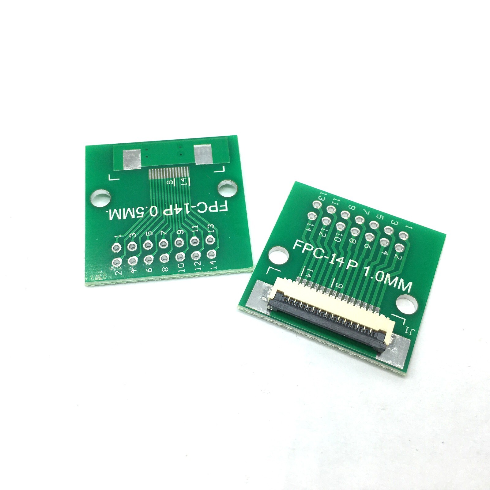 5PCS 14-pin FPC/FFC Flat Flexible Cable Adapter Board 1.0mm to 2.54mm ...