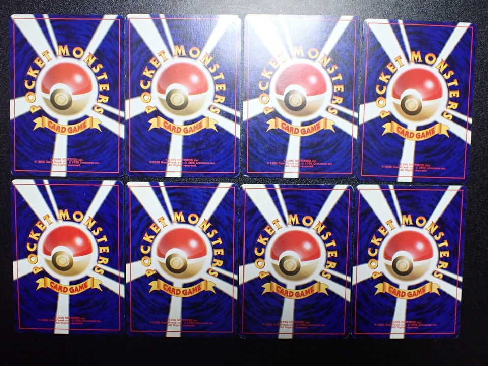 Pokemon Card Old Back Non Holo x8 Charmander Charmeleon Squirtle ...