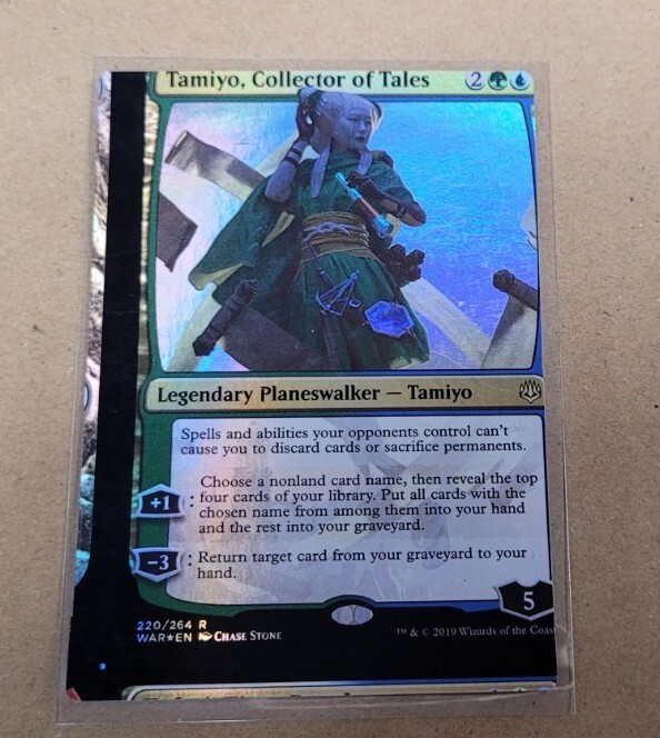 Magic MTG War of the Spark Tamiyo Collector of Tales 220/264 MISPRINT ...