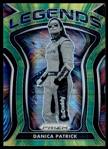 2021 Panini Prizm Hyper Prizm Green Yellow Danica Patrick Premium ...