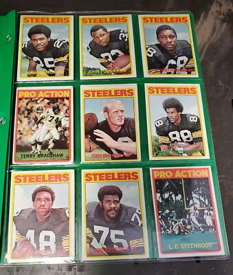 1972 Topps Pittsburgh Steelers Trading Cards | eBay